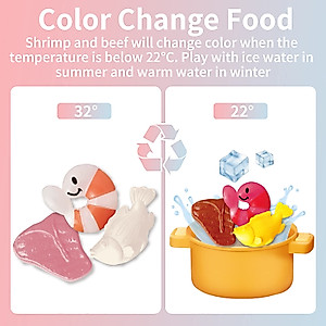 LZZAPJ Kids Play Kitchen Playset, Toy Kitchen with Remote Control Lights and Music,Pretend Steam and Play Sink, Pink Kitchen Accessories Set for Kid, Toddler Birthday for Boy Girls