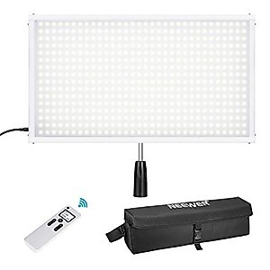 Neewer Rollable 30x53cm LED Light Panel Mat on Fabric 48W 4500LM 5600K CRI 90+ 512 LED Light Panel with Handle Grip, Remote Control, Diffuser Cloth, Carry Bag for Traveling Outdoor Photography