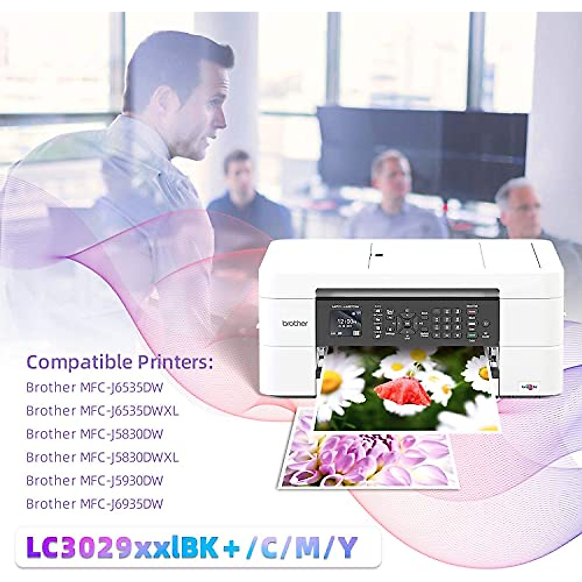 LC3029 XXL Compatible Ink Cartridge Replacement for Brother LC3029 LC3029XXL Ink Cartridges for Brother MFC-J5830DW MFC-J5830DWXL MFC-J5930DW MFC-J6535DW MFC-J6535DWXL MFC-J6935DW Printer