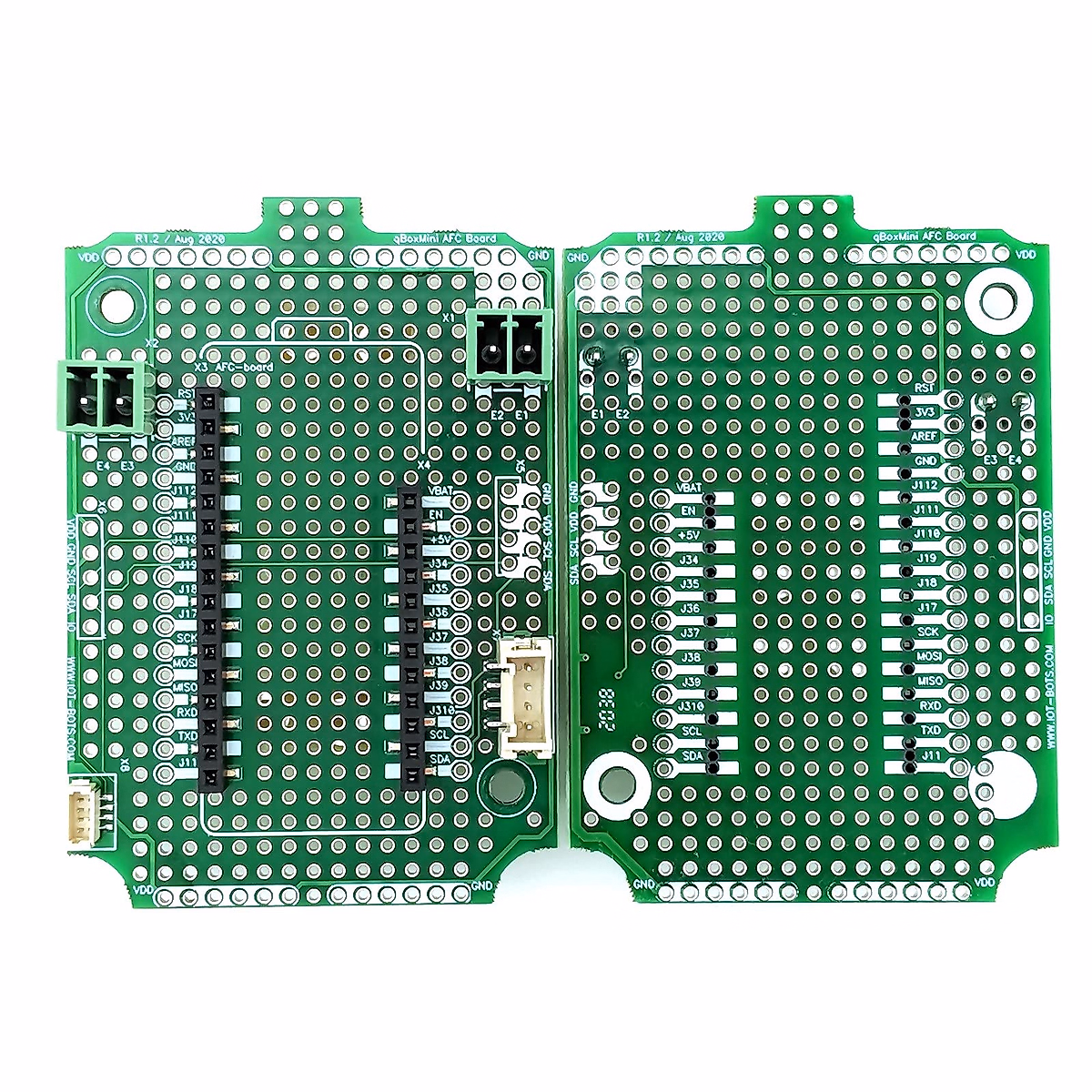 qBoxMini AFC DIY IOT Enclosure Kit (One SMA), IOT Enclosure for Feather ESP32 Cellular LoRa WiFi Arduino Board, Waterproof IP65 Enclosure with Glands, prototyping PCB, connectors Set and SMA