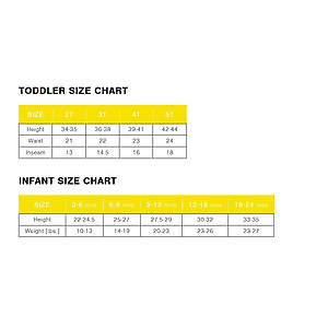 Arctix Infant/Toddler Chest High Snow Bib Overalls, Black, 2T