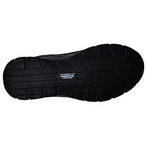 Skechers Men's Flex Advantage SR Black/Black Work Shoe 12 W US