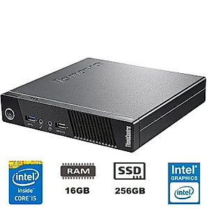 Lenovo ThinkCentre M93p Tiny Business Desktop Computer Mini PC, Intel Core i5,16GB RAM,256GB SSD,WiFi Bluetooth,RGB Backlit Keyboard and Mouse,Windows 10 Pro(Renewed)