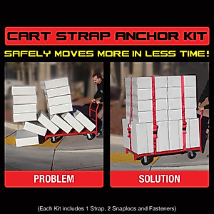 SNAPLOCS CART Strap Anchor KIT with 2"x16' CAM for Platform Trucks