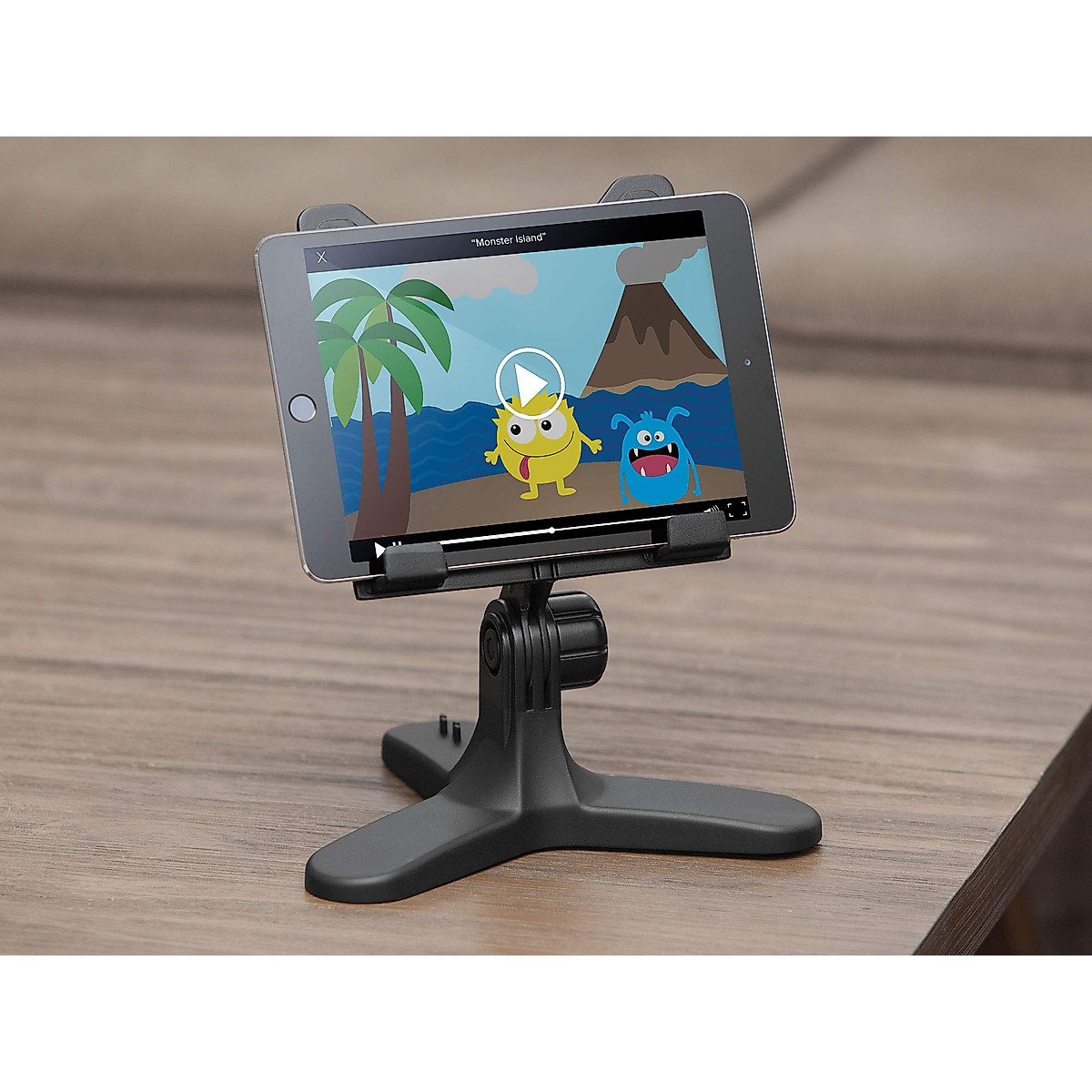 WeatherTech TabletHolder - Tablet Holder for Desktop, Tabletop or Kitchen Counter Top Non Slip Multi Surface Holder