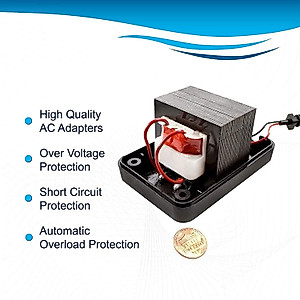 HQRP 9V AC Adapter compatible with Alesis P4 AC09 25D 4-pin DIN Connector 9V AC Power Supply Replacement QSR DMPro drum machine MIDI Data Disk Quadraverb GT Quadraverb Quadraverb 2 S4, ETL Listed