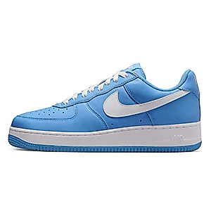 Nike mens Air Force 1 Low Retro, University Blue/White/Metallic, 7.5
