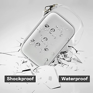 Travel Case for UCOMX for Nano/for Iseyyox/for LISEN/for RTOPS 3 in 1 Wireless Charger, Foldable Magnetic Charging Station Storage Holder Bag for Fast Charge Pad Cable and Adapter, White-Box Only