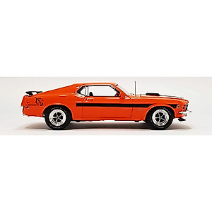 1970 Mach 1 Orange with Black Stripes Sidewinder Special Limited Edition to 500 Pieces Worldwide 1/18 Diecast Model Car by Acme A1801861