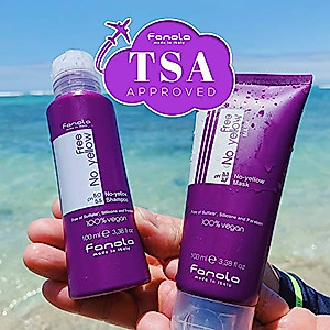 Fanola No Yellow Vegan Mask Travel Size, 100 ml