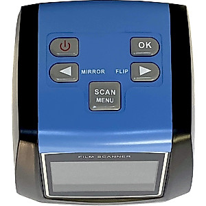 MINOLTA Film & Slide Scanner, Convert Color & B&W 35mm, 126, 110 Negative & Slides, Super 8 Films to 22MP JPEG Digital Photos, 16GB SD Card, Worldwide (Black)