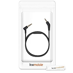 kwmobile Headphone Cable for Bose Quietcomfort 3-150cm Replacement Cord with Microphone + Volume Control - Black