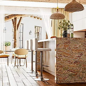 Furmax Bar Stools Modern Pu Leather Swivel Adjustable Hydraulic Bar Stool Square Counter Height Stool Set of 2(White)