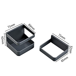 Teensery 2 Pcs Self-Adhesive Wall Mounted Umbrella Holder Multi-Purpose Storage Organizer for Wall Door (Dark Grey, Beige)