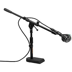 Auray MS-5340 Kick Drum/Guitar Amp Microphone Stand with Boom (Black)