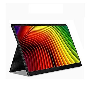 HONGYIFEI2021 Monitor 15.6' Portable Monitor 1080P HDR FHD IPS Gaming Monitor W/USB- C Mini Touchable Computer Display for PS4 Xbox Switch PC Phone Gaming Monitor (Color : Grey Touch Screen)