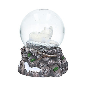 Nemesis Now Guardian of The North Snow Globe,Grey (LP) 14.5cm