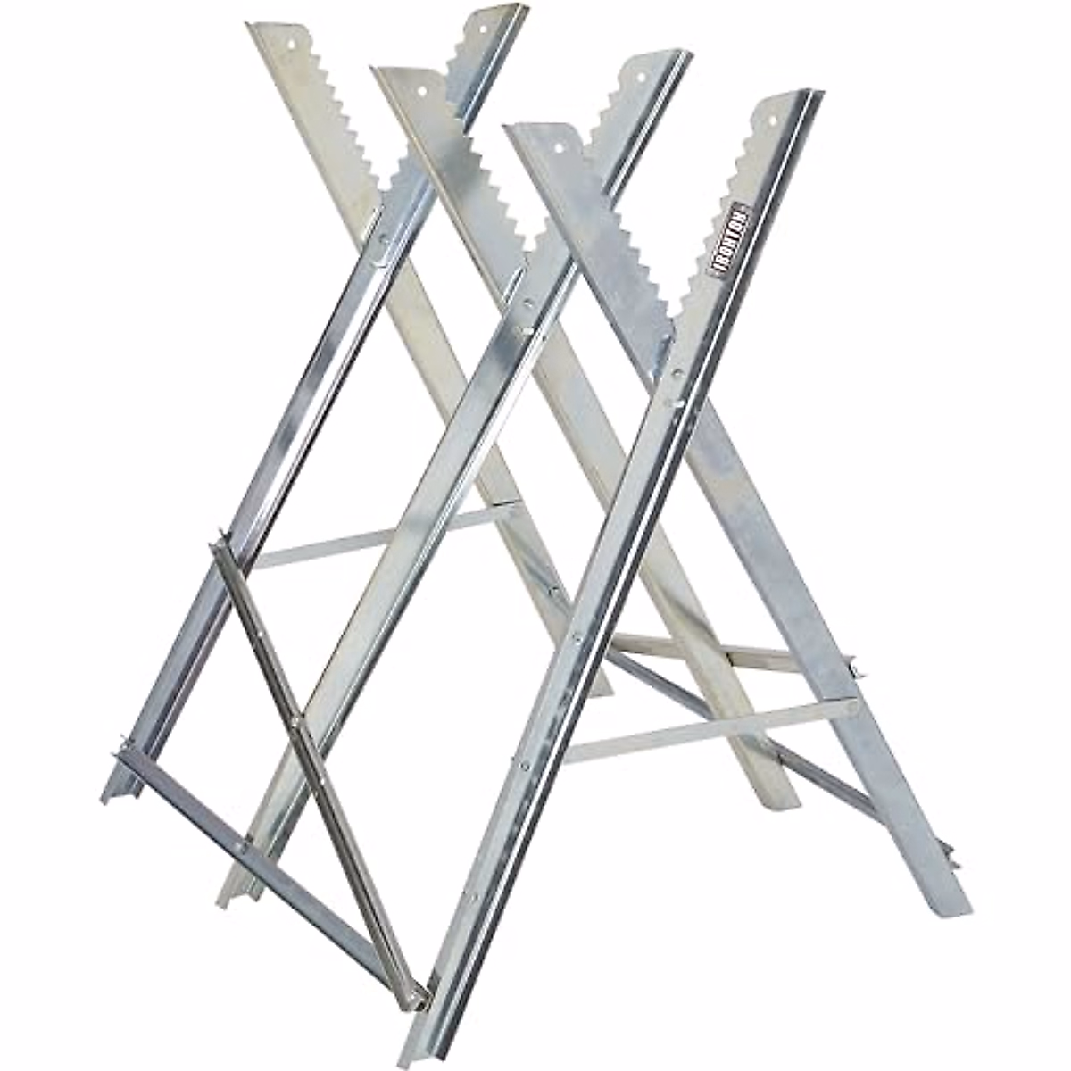 Ironton Adjustable Steel Sawhorse - 330-Lb. Capacity