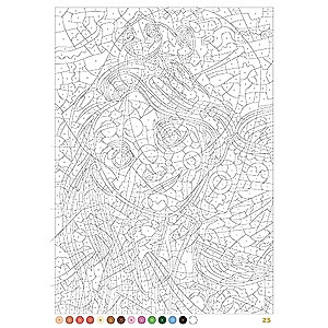 Coloriages mystères Disney - Portraits (trompe l'oeil)