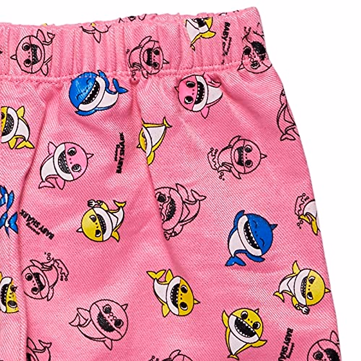 Pinkfong Baby Shark Toddler Girls Graphic T-Shirt and Shorts Outfit Set Pink/White 3T