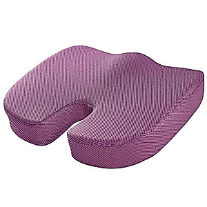 Foreate Memory Foam Seat Cushion with Gel Ergonomic Coccyx Cushion for Tailbone Hip Back Pain Relief, U Shape Chair Pads for Home Office Car Wheelchair Travel