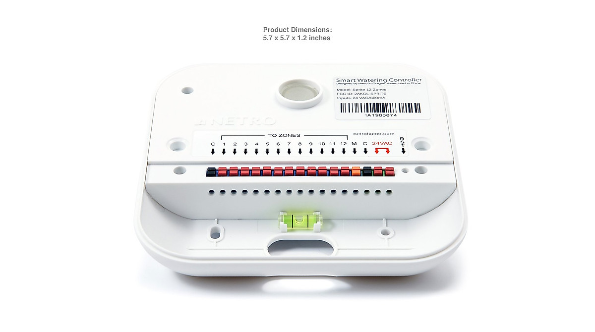 Netro Sprite Smart Sprinkler Controller - WiFi & Weather-Aware Irrigation