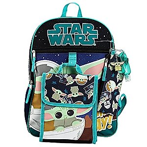 Bioworld Star Wars The Mandalorian Grogu Backpack and Lunch Bag Set
