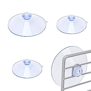 Sponge Holder Suction, Replacement Suction Cups, Sponge Caddy Suction Cup, Kitchen Sink Caddy Suction Cup, Compatible with Sink Sponge Holder, 1.8/2.4 Inch Diameter Heavy Duty Suction Cup (4 Pack)