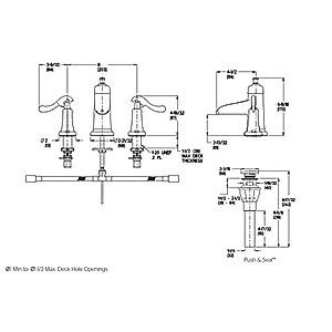 Pfister LG49YP1K Ashfield 2-Handle 8" Widespread Bathroom Faucet in Brushed Nickel, Water-Efficient Model