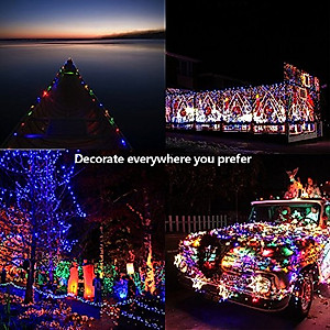 buways Fairy Lights,2-Pack Battery Operated Waterproof Multicolor 50 LED Fairy String Lights,16.4ft Silver Wire Light with Remote Control for Christmas Parties,Garden and Home Decoration