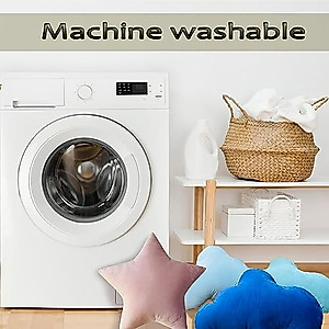 YRXRUS Star Pillow, Royal Blue Star Shaped Throw Pillow, Soft Velvet 18x18 Inches Cute Pillow for Living, Bedroom Decorative, Birthday Gift for Women Girl Kids