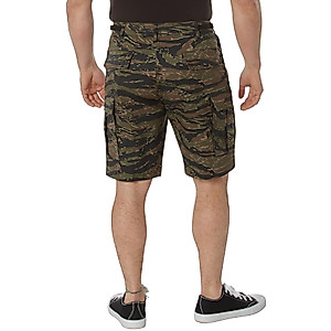 Rothco BDU Cargo Shorts Men’s Outdoor Shorts Hiking Shorts, Tiger Stripe Camo, M