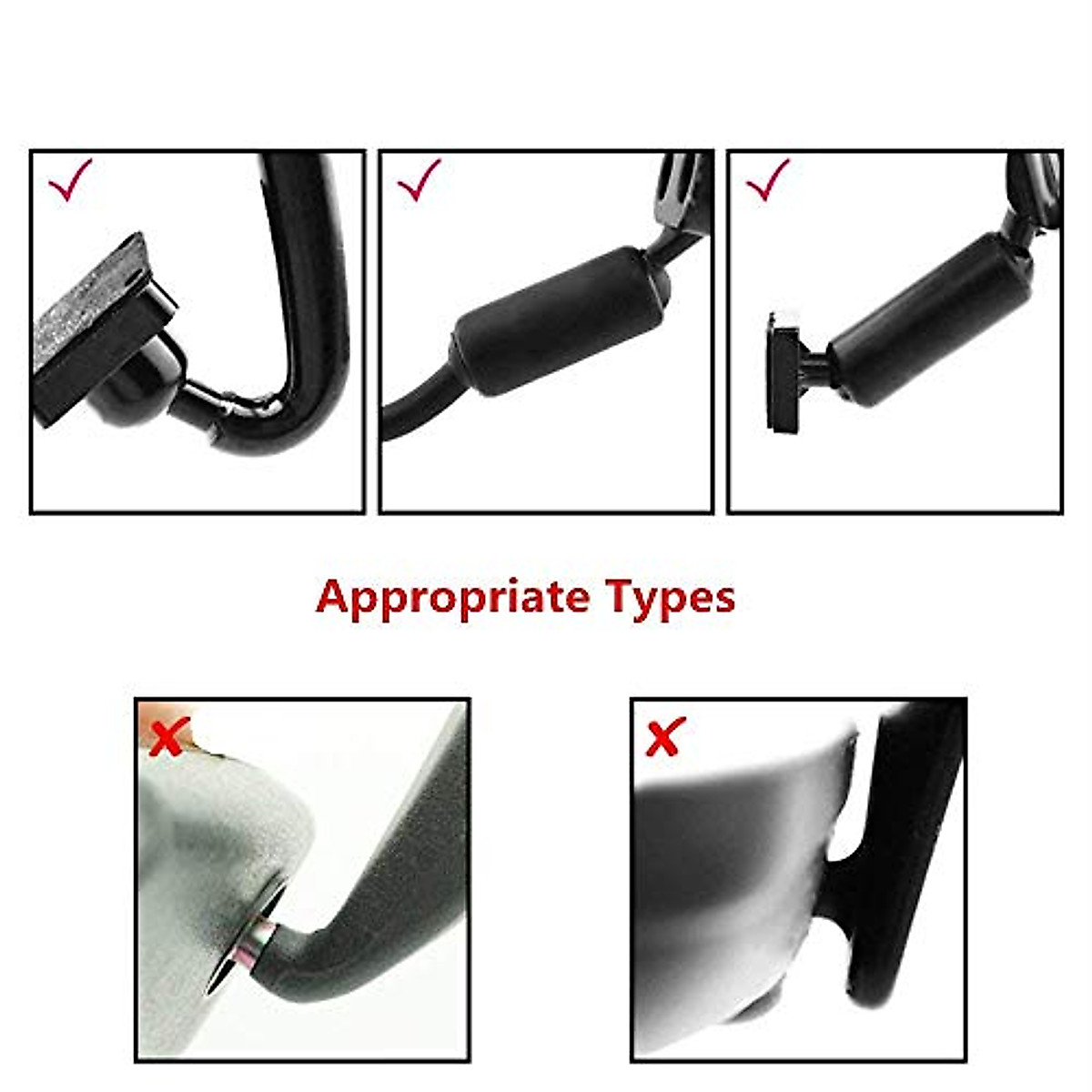 Dash Cam Mirror Mount - Fits Cylindrical BlackVue DR900S/750S/650S Series/DDPAI Car Rearview Mirror Mount Kit