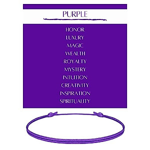 Purple cord Bracelet for Men or Women Adult Unisex - Purple Ribbon Alzheimer domestic violence awareness lupus Crohn's disease Awareness Jewelry - Adjustable - Surfer