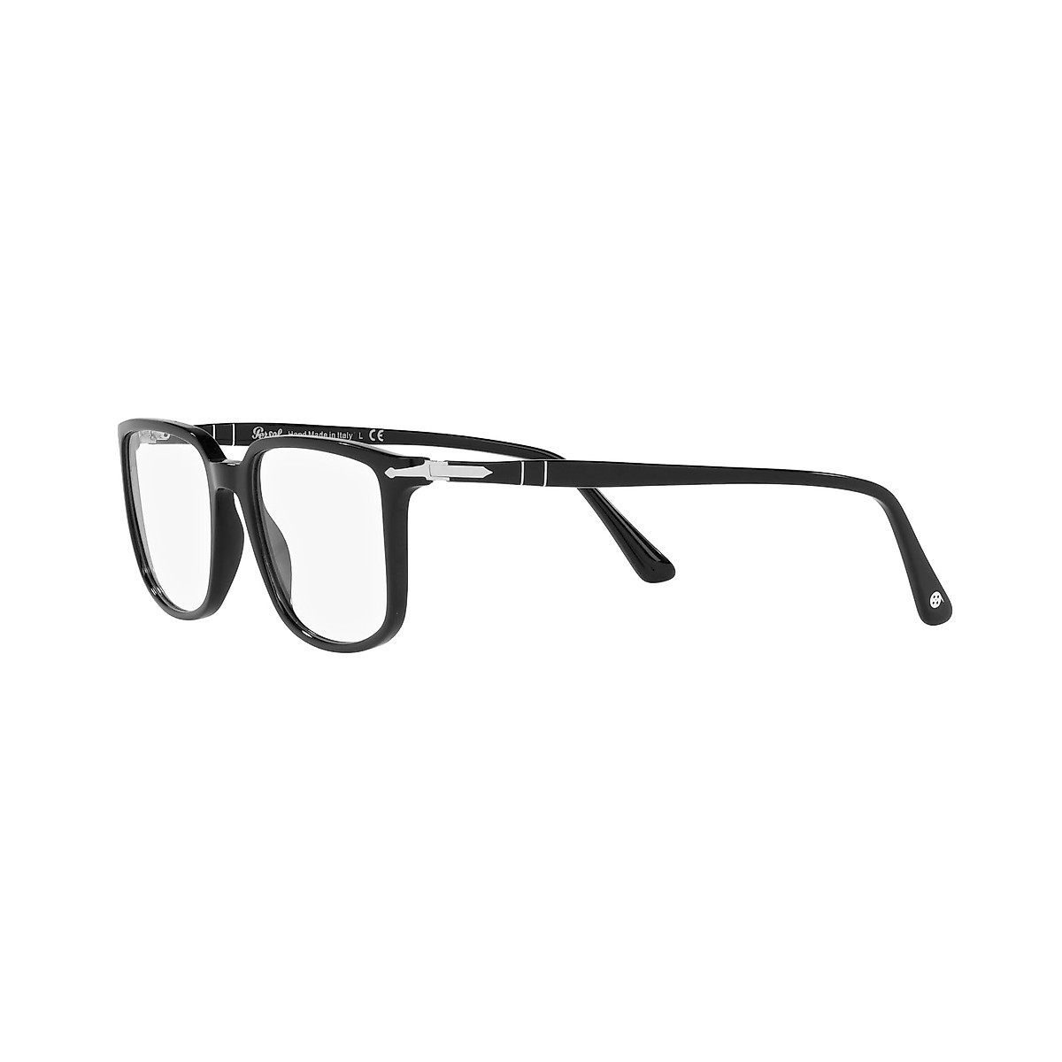 Persol Men's PO3275V Rectangular Prescription Eyewear Frames, Black/Demo Lens, 52 mm