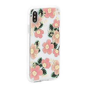 Sonix Southern Floral Case for iPhone X/Xs Women's Protective Pink Flower Clear Series for Apple iPhone X, iPhone Xs