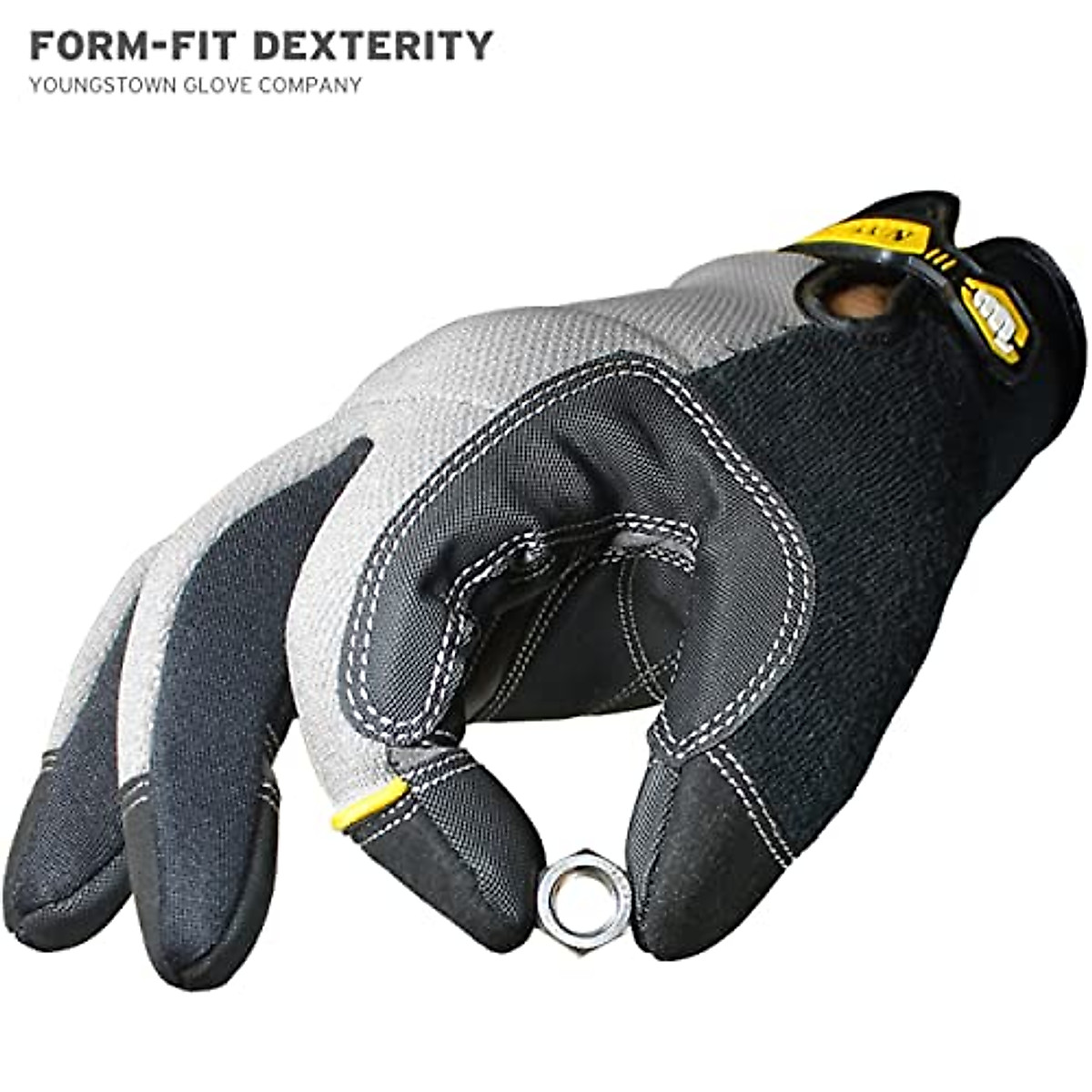 Youngstown Glove Company mens Kevlar Gloves, Gray, Large US