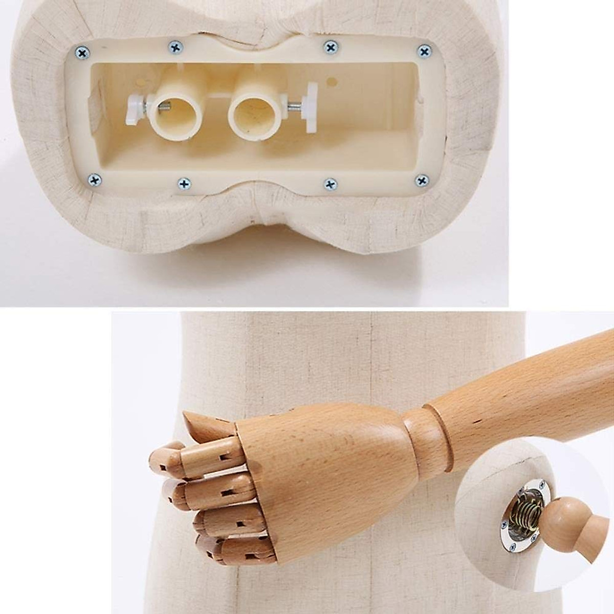 Mannequin Display Stand Mannequins Female Torso Clothing Store Shelf Display Rack Model Mannequins for Dresses ( Size : Small ) ( )