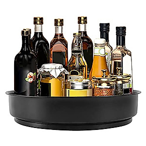 Lazy Susan Organizer, Rotating Lazy Susan Turntable Organizer Spice Turntable for Pantry Cabinet Condiment Kitchen Refrigerator, 10"