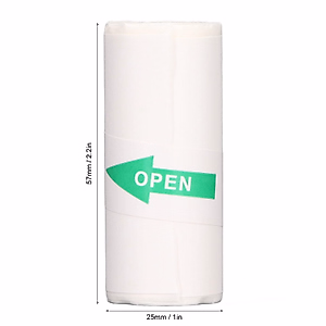 Thermal Printer Paper 10 Rolls Self Adhesive Printing Paper, Mini Print Paper 57x25mm Thermal Sticker Print Paper for Mini Pocket Thermal Printer, Portable Thermal Printer Paper