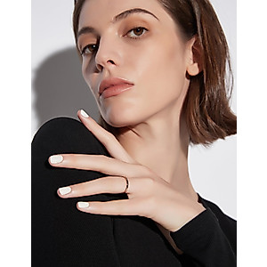 Greenpod 2mm Thin Tungsten Wedding Bands for Women Rose Gold Domed Slim Engagement Promise Ring Comfort Fit Size 7