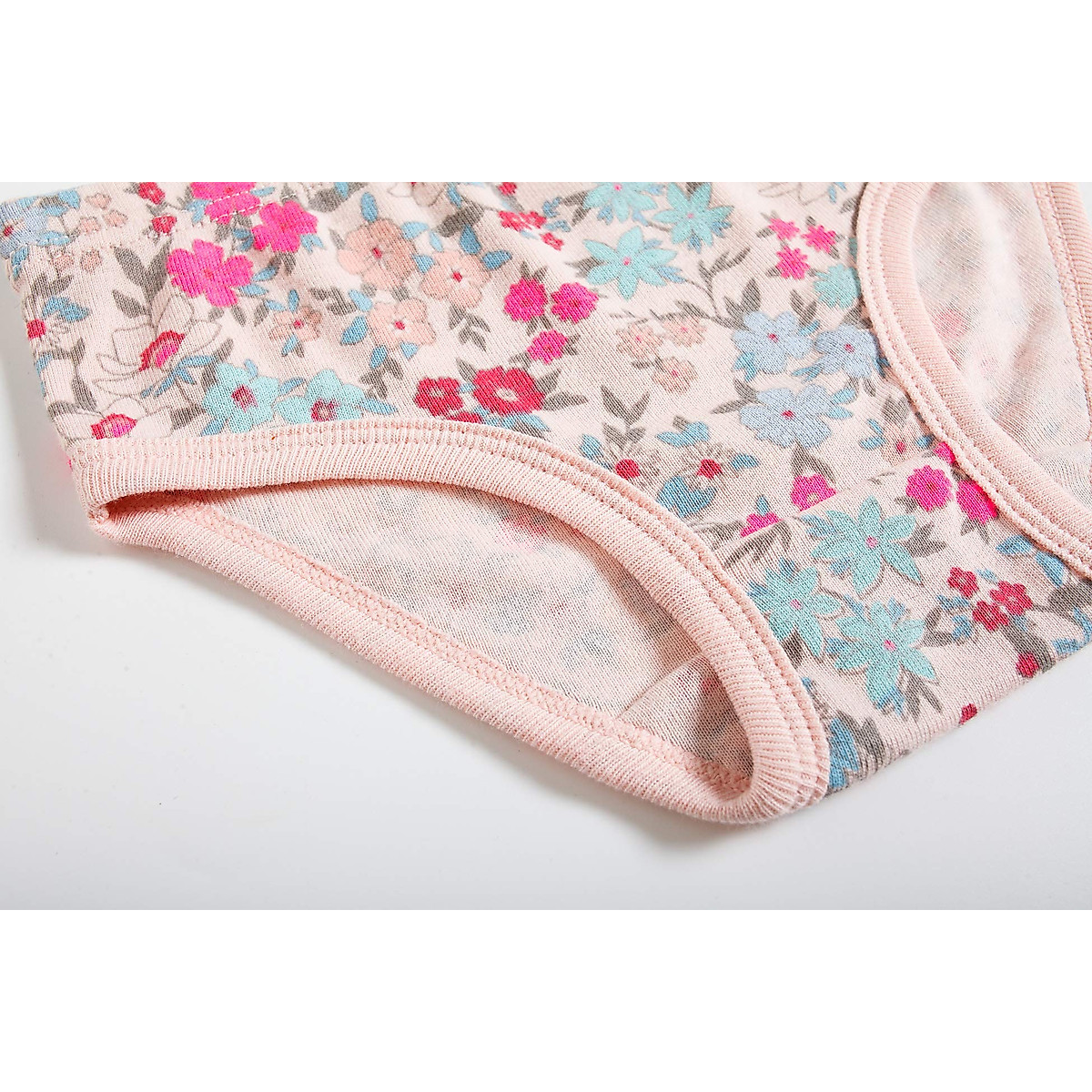 Sladatona Little Girls' Soft Cotton Underwear Bring Cool, Breathable Comfort Experience Panty 3-4t Mixed Colour Gray White