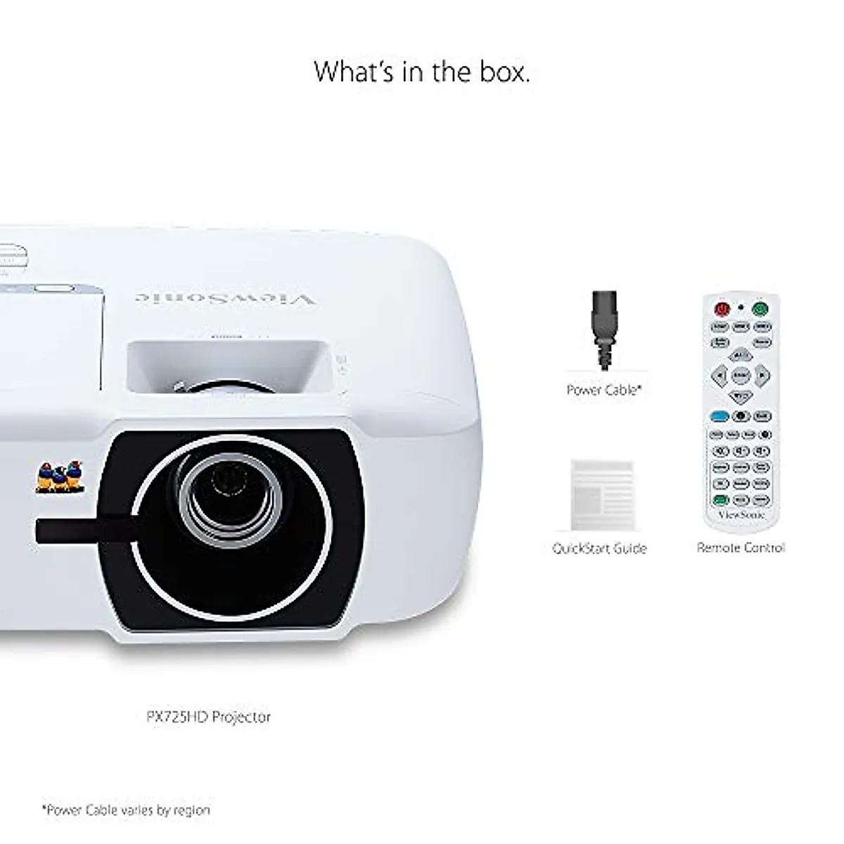 ViewSonic 1080p Projector with Rgbrgb Rec 709 DLP 3D Dual HDMI 22, 000: 1 Contrast and Low Input Lag for Home Theater and Gaming (PX725HD)