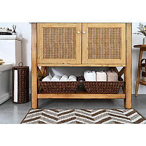 GRANNY SAYS Bundle of 2-Pack Wicker Baskets with Handles & 2-Pack Baskets for Organizing