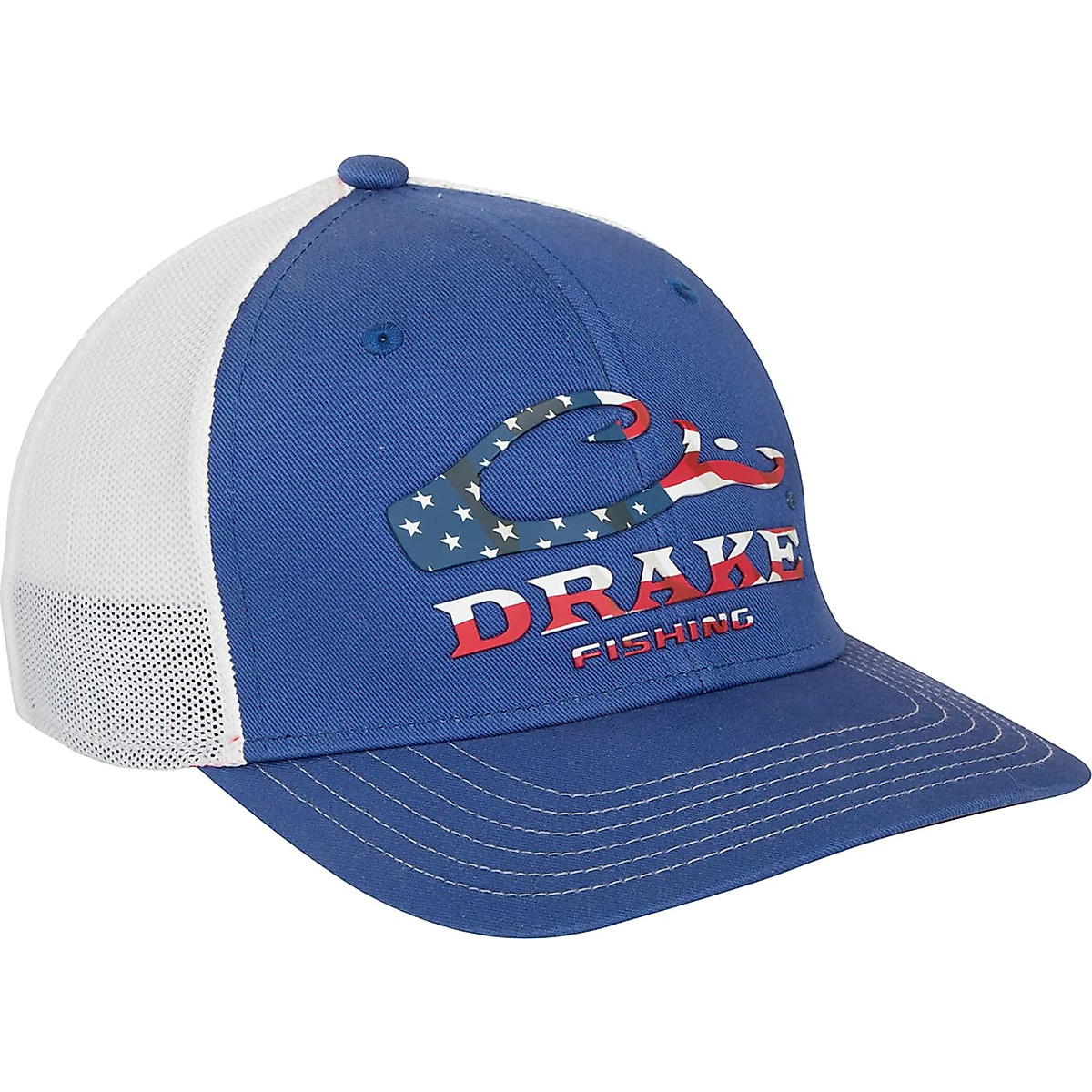Drake Waterfowl DPF Stretch Fit Cap Heather/White L/XL