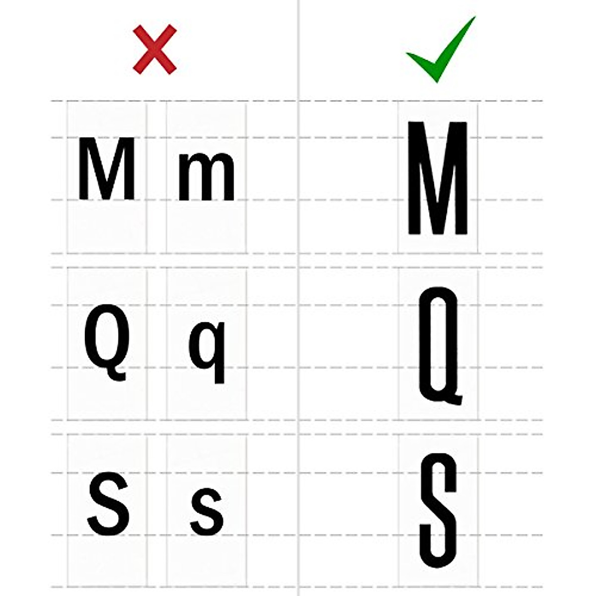 kwmobile Cinema Light Box Letters A4 Size - 105 Pieces Black Replacement Letters for Sign Letters Numbers and Symbols