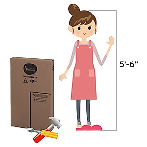 South Shore 39" Reevo Bookcase Headboard, Twin, Soft Gray