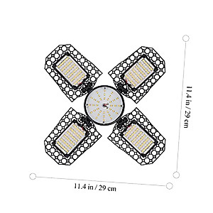 LABRIMP 3pcs Garage Light deformable Garage lamp LED Lights for Garage LED Shop Light LED Bulb 5 Panels Lights Basement Lighting Fixture Ceiling Light LED Panel fold Plastic Canopy Lights