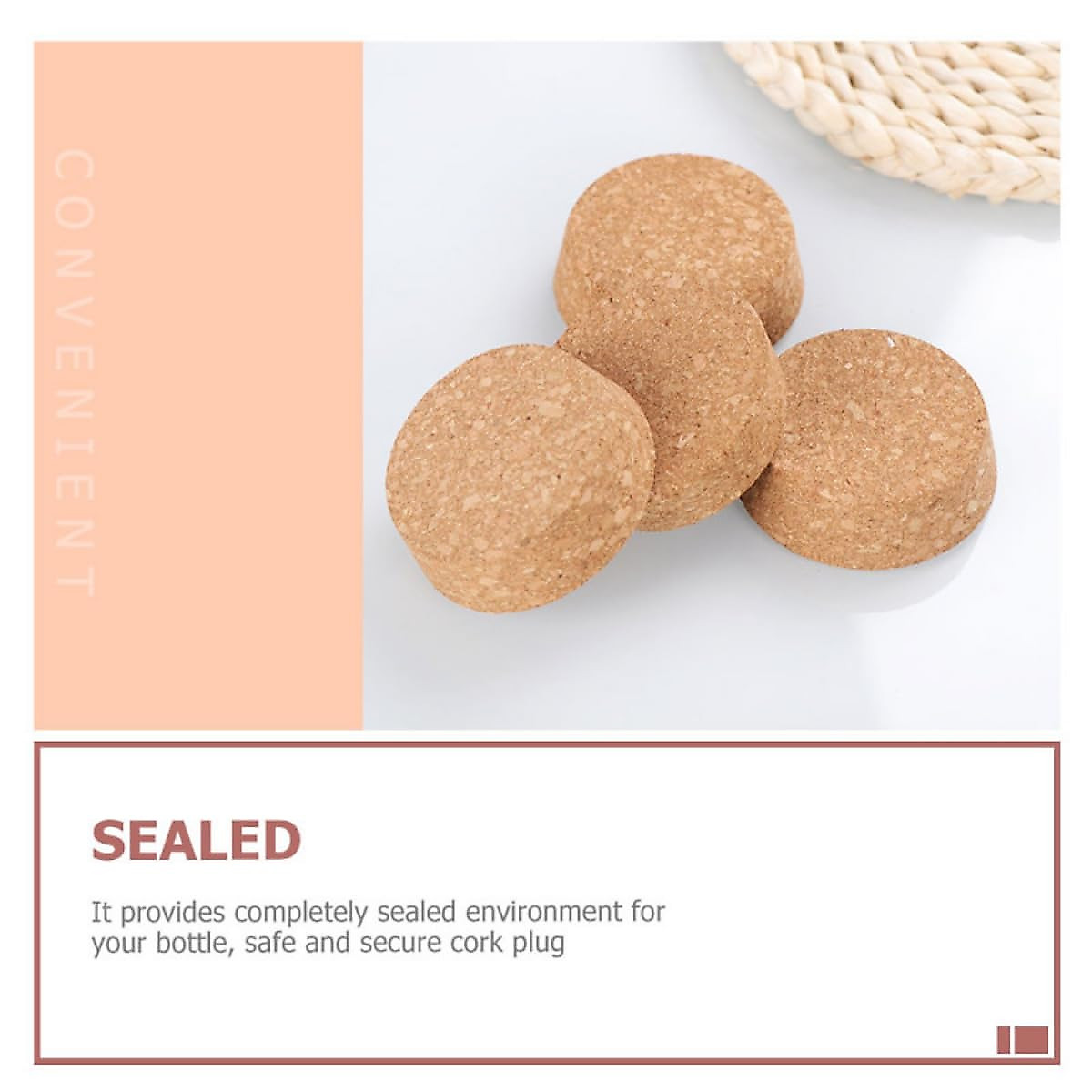 24 Pack Small Cork Lids for Jars - Wood Cork Lids for Canning, DIY Gifts, Wedding Favors - Kitchen Essential for Sealing Canning Jars