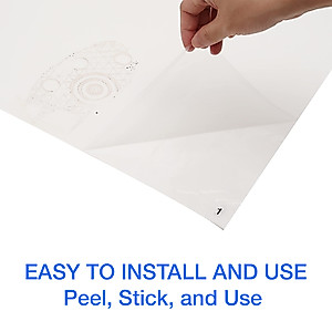 CALPALMY 150 Sheets 24" x 36" Adhesive Mats - Sticky Mat for Laboratories, Homes, Construction Sites, and More - Remove Dust and Dirt from Shoes and Equipment Wheels - White